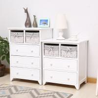 China Modern Style Multi-Color Green White Chest of Drawers for Bedroom Made by Custom Wood for sale