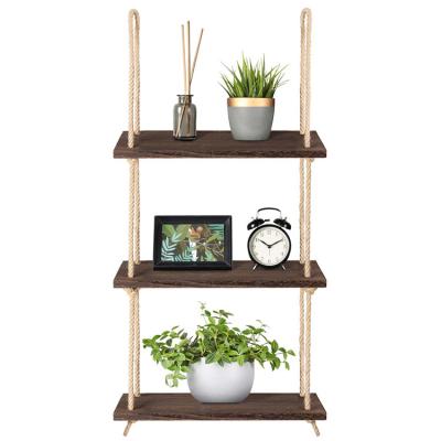 China High Quantity Advantage Kitchen Hanging Customized Solid Wood Rustic Wall Shelf for sale