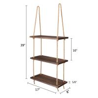 China High Quantity Advantage Kitchen Hanging Customized Solid Wood Rustic Wall Shelf for sale
