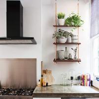 China High Quantity Advantage Kitchen Hanging Customized Solid Wood Rustic Wall Shelf for sale