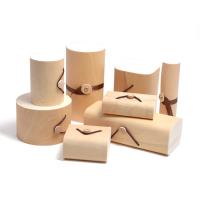 China Custom Unfinished Soft Wood Birch Bark Handmade Cheese Cake Packaging Box for Gift for sale