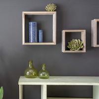 China Organize Your Space with 3 Classic Natural Solid Wood Wall Mounted Floating Shelf for sale