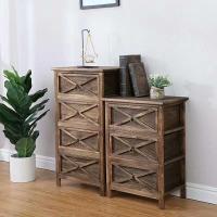 China Modern French Style Tallboy Chest of Drawers with 4 Drawers Customized Logo Accepted for sale