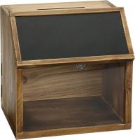 China Toys Organizer Multifunction Ballot Drop Box with Chalkboard Label and Acrylic Window for sale
