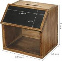 China Toys Organizer Multifunction Ballot Drop Box with Chalkboard Label and Acrylic Window for sale
