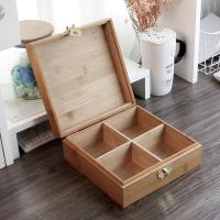 China Customized Bamboo Moon Cake Packaging Wood Jewelry Storage Box with Lock and Security for sale