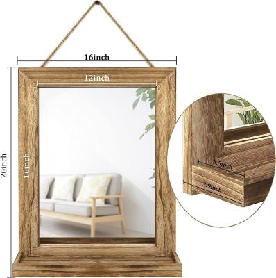 China High Quantity Farmhouse Decor Wall Mirror with Shelf Advantage and No. of Tiers Single for sale
