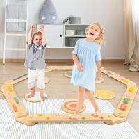 China Sample Charge Free Toddler Balance Beam and Stepping Stones for Coordination Building for sale