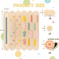 China Sample Charge Free Toddler Balance Beam and Stepping Stones for Coordination Building for sale