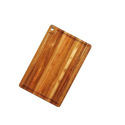 China As your request Chopping Board with Juice Groove Handle Acacia Wood Cutting Board for sale