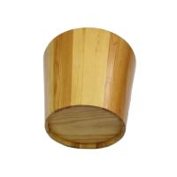 China Wooden Ice Bucket Cooler Custom Wood Bucket in Plain Color or Your Choice for sale