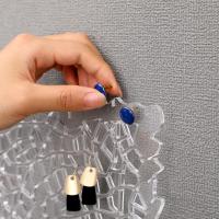 China Functional Design Wooden Floating Shelf Acrylic Earring Display for Customized Logo for sale