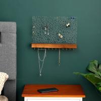 China Functional Design Wooden Floating Shelf Acrylic Earring Display for Customized Logo for sale