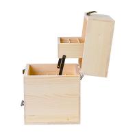 China Practical Wood Essential Oil Storage Box with Dividers Made from Environmental Wood for sale
