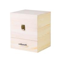 China Practical Wood Essential Oil Storage Box with Dividers Made from Environmental Wood for sale