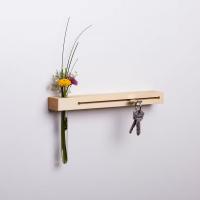 China Living Room Key Hooks Wall Decoration Board with Shelf and Vase for sale
