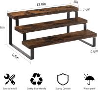 China Wooden Display Stand Function Save Space 3 Tier Kitchen Counter Spice Rack Organizer for sale