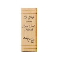China Silk-Screen Printing/Burned Top Selling Custom Logo Wooden Kids Money Saving Box for sale