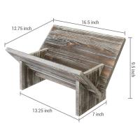 China Living Room Wooden Book Display Retro Style Organizer for Magazine Book Files Albums for sale