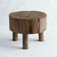 China Silk-screen Printing Rustic Live Edge Reclaimed Wood Stand for Inner Home Decoration for sale