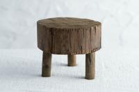 China Silk-screen Printing Rustic Live Edge Reclaimed Wood Stand for Inner Home Decoration for sale