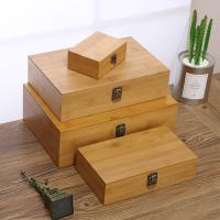 China Customized Logo Acceptable Eco-friendly Bamboo Rectangle Wooden 13x9x5cm Storage Box for sale