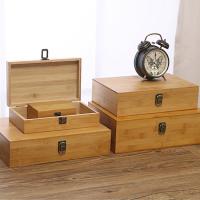 China Customized Logo Acceptable Eco-friendly Bamboo Rectangle Wooden 13x9x5cm Storage Box for sale