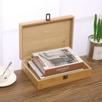 China Customized Logo Acceptable Eco-friendly Bamboo Rectangle Wooden 13x9x5cm Storage Box for sale