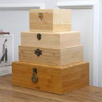 China Customized Logo Acceptable Eco-friendly Bamboo Rectangle Wooden 13x9x5cm Storage Box for sale
