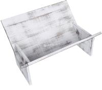 China Wooden Magazine Book Files Albums Display Retro Style Organizer Wall Shelf Decoration for sale