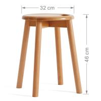 China Mail packing N Modern Design Small Round Wood Stool for Kitchen Living Room Home Decoration Furniture Stool for sale
