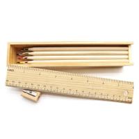 China 12 Color Pencils Wooden Pencil Case Box for Student Stationery Custom Order Accepted for sale