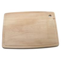 China Functional and Durable Solid Wood Beech Cutting Board with Handle Printing Burned for sale
