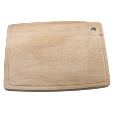 China Functional and Durable Solid Wood Beech Cutting Board with Handle Printing Burned for sale