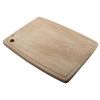 China Functional and Durable Solid Wood Beech Cutting Board with Handle Printing Burned for sale
