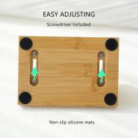 China Functional design Bamboo Laptop Stand Holder with Adjustable Dock Fits All MacBook Multifunctional for sale