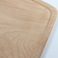 China Functional and Durable Solid Wood Beech Cutting Board with Handle Printing Burned for sale