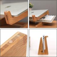 China Wooden Wall Shelf Decoration Description Laptop Stand Compatible with Any Laptops for sale