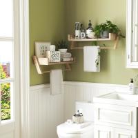 China General Home Furniture Bathroom Shelves Over Toilet U-Shaped Hanging Shelves for Wall for sale