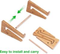China Wooden Wall Shelf Decoration Description Laptop Stand Compatible with Any Laptops for sale