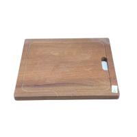 China Functional Solid Wood Cutting Board with Handle Custom Size Sustainable Printing Burned for sale