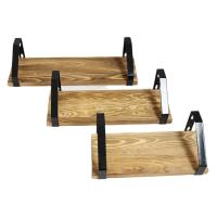 China Rustic Wood Wall Shelf for DIY Book and Small Plants Organization in Handmade Design for sale