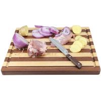 China Customized Size Kitchenware Multi-functional Solid Wood Chopping Board with Handle for sale