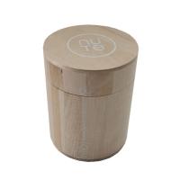 China Europe Vitalucks Unfinished Small Wooden Painted Wooden Plain Color Cylinder Box for sale