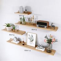 China NO Inflatable Rustic Beech Wood Shelves for Wall Mounted Storage and Home Decoration for sale