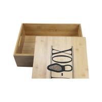 China Wooden Structure Custom Handmade Rectangle Shoe Box With Laser Engraved Printing for sale