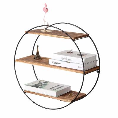 China Floating Hanging Shelf for Picture Frames and Displaying Sundries in Wooden Metal for sale