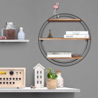 China Floating Hanging Shelf for Picture Frames and Displaying Sundries in Wooden Metal for sale