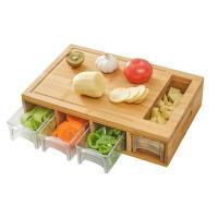 China Customized Logo Acceptable Wooden Plain Color Cutting Board for Kitchen Multifunction for sale