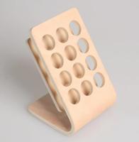 China Silk-screen Printing 12 Holes Wooden Essential Oil Bottle Display Stand for Storage Rack for sale